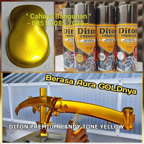 Jual Paket Diton Premium Candy Tone Yellow Kuning Cat Pilox Pylox
