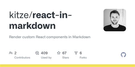 github kitze react in markdown render custom react components in markdown