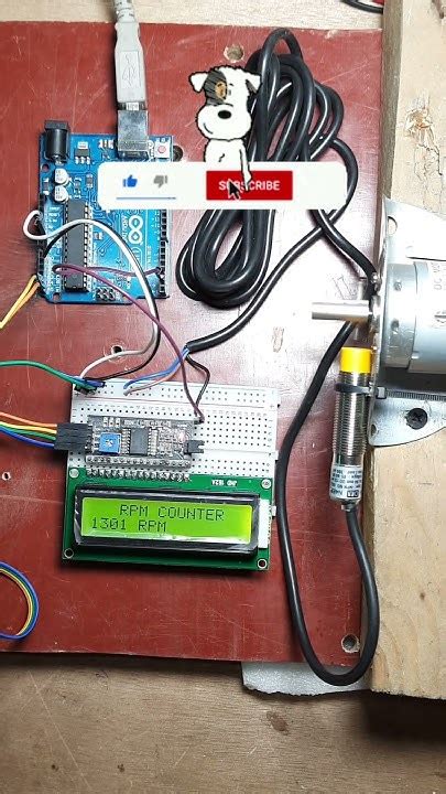 Rpm Meter With Arduino Uno And Sensor 16x2 Module Educationlcddisplayarduinosoftware