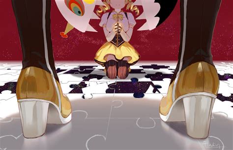 Tomoe Mami Tomoe Mami And Charlotte Mahou Shoujo Madoka Magica And 1 More Drawn By Pinlin