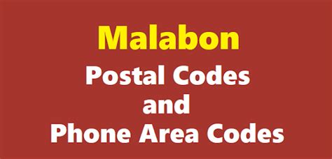 Malabon Zip Codespostal Codes And Phone Area Codes