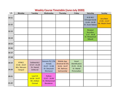 Timetable Synnovate Incubator Of Research And Entrepreneurship Sire