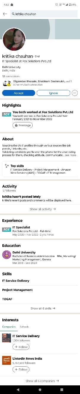 Rohit Tope Posted On Linkedin