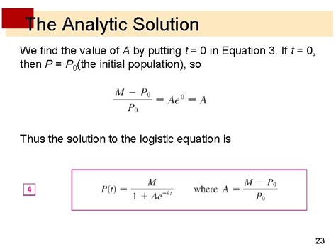 Differential Equations 7 7 5 The Logistic Equation