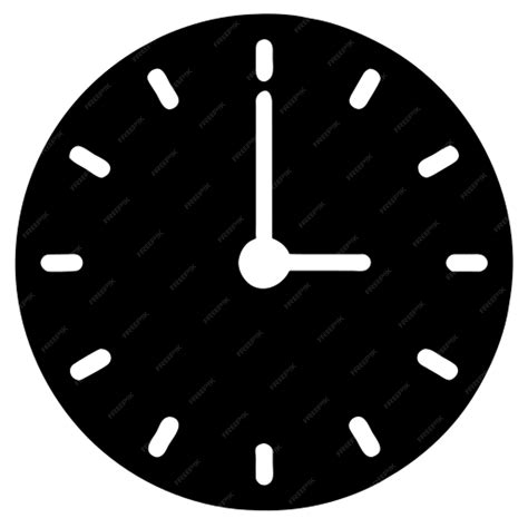 Premium Vector A Simple Clock Icon