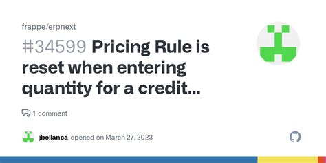 Pricing Rule Is Reset When Entering Quantity For A Credit Note Sales