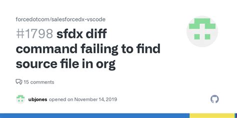 Sfdx Diff Command Failing To Find Source File In Org · Issue 1798