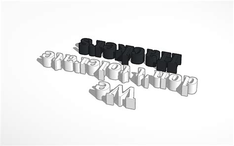 3d Design Spread The Word Tinkercad