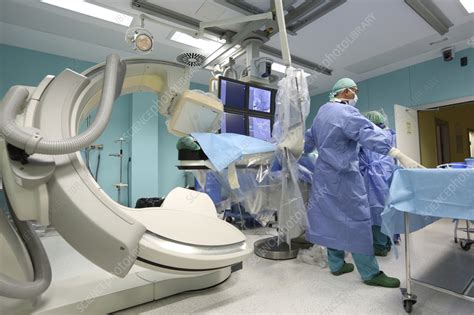 Cerebral Aneurysm Embolisation Surgery Stock Image C061 1303 Science Photo Library