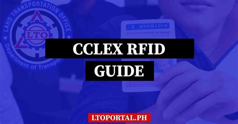 Cclex Rfid Installation Guide Lto Portal Ph