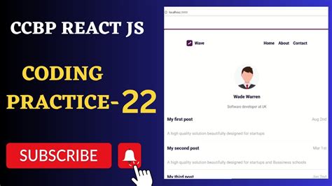 Blog List Coding Practice 22 React Js Nxtwave Ccbp 40 Youtube