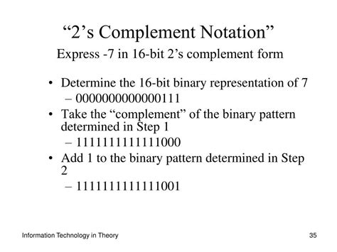 Ppt Chapter 3 Representing Numbers And Text In Binary Powerpoint