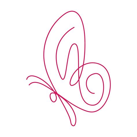 Premium Vector | Butterfly line art image design