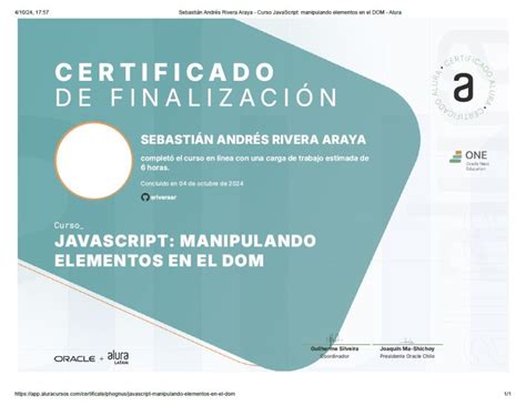 Javascript Dom Sebastián Rivera Araya