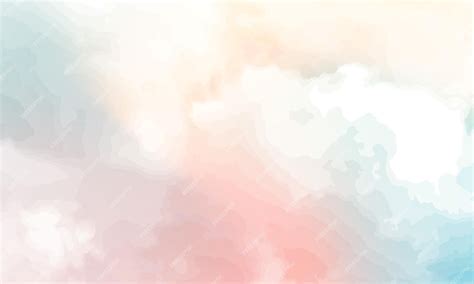 추상 수채화 그라데이션 색상 배경 프리미엄 벡터