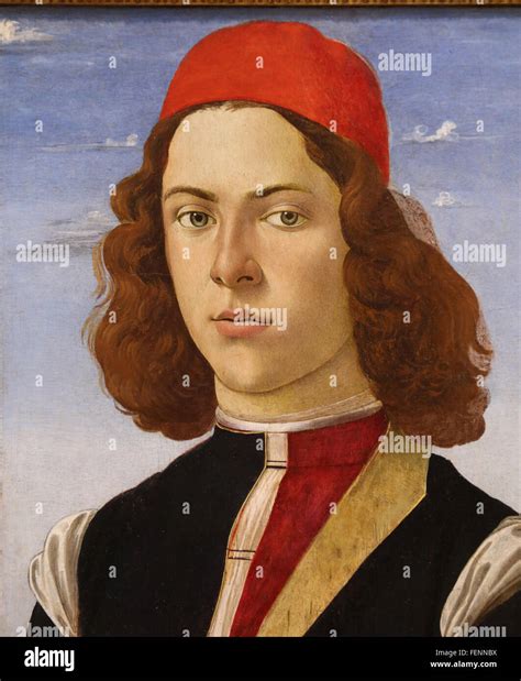 Portrait Of A Young Man Botticelli Botticelli Portrait Expected To