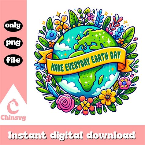 Cartoon Earth Make Everyday Earth Day Png Earth Day Activities Png