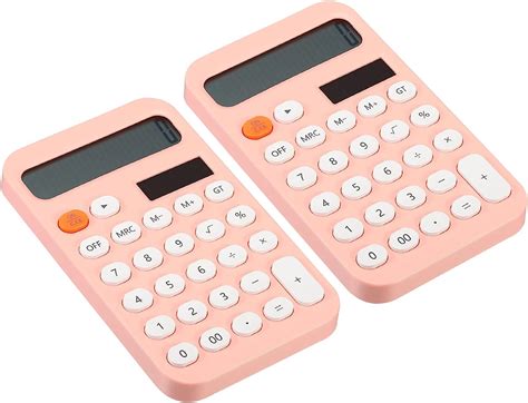 Patikil Cute Basic Calculator 2 Pack Standard Function Portable Desktop Electronic Calculators Patikil Cute Basic Calculator 2 Pack Standard Function Portable Desktop Electronic Calculators