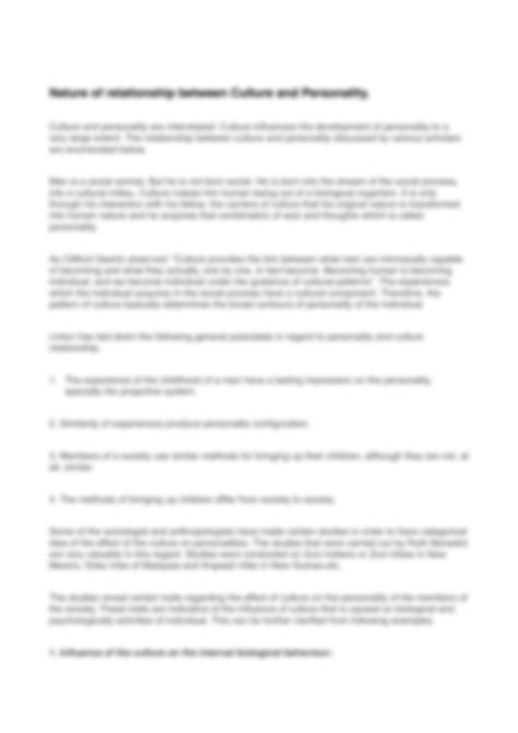 Solution Personality Theory Ocean Model Studypool