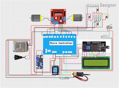 Microcontroller Driven Motor Control System With Lcd Interface And