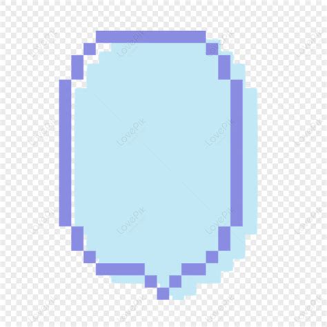 블루 픽셀 아트 텍스트 상자 색상 일러스트 대화미술푸른 Png 일러스트 무료 다운로드 Lovepik