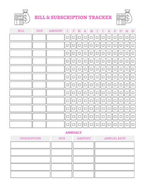 Bill And Subscription Tracker