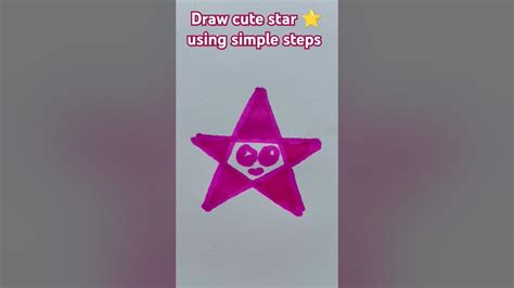 Draw Star Using Alphabet A Drawingideas Youtubeshorts Shorts Youtube