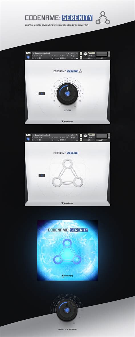 Codename Serenity Kontakt Audio Gui Interface Design Behance