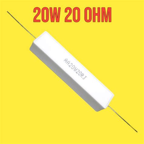 Jual Resistor 20 Ohm 20 Watt Resistor Batu Shopee Indonesia