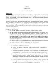 CIS 405 Assignment 3 Instructions Pdf CIS 405 Assignment 3 See Canvas For Due Date Time