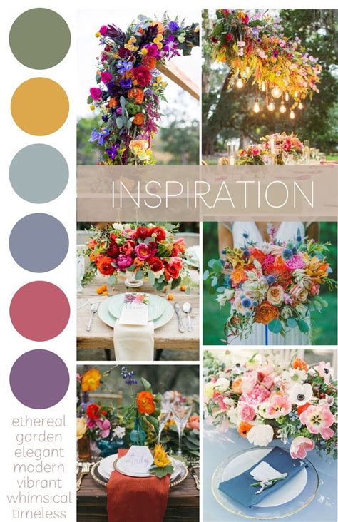 Bright Wedding Colors Spring Wedding Colors Wedding Theme Colors