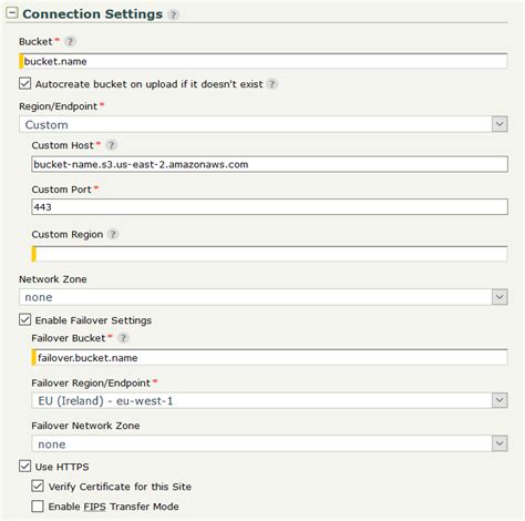 Credential Settings