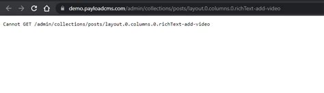 Not Working Video Button In Richtext Editor · Issue 9 · Payloadcms