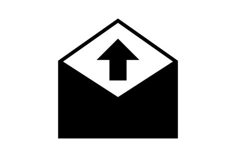 Electronic Mail Glyph Icon Graphic By Thenounfaisal · Creative Fabrica
