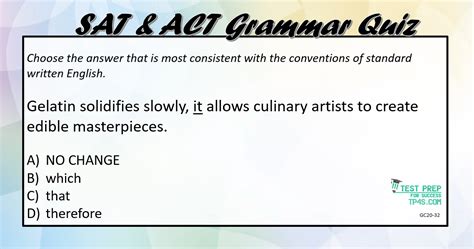 Grammar Practice Test Prep For Success