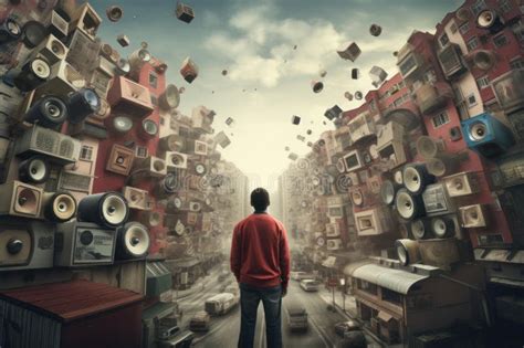 Noise Pollution Concept Generate Ai Stock Image Image Of Pollution Face