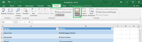 Tip How To Protect Worksheet Cells In Excel Kindergarten It Program