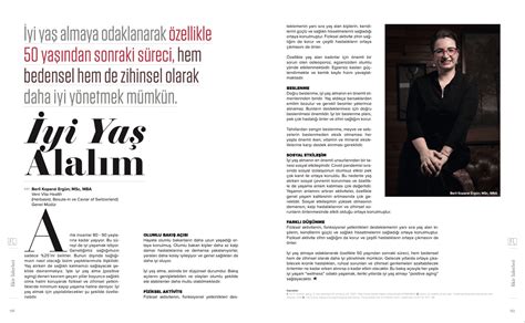 Beril Koparal Ergün Fikir Liderleri Için Yazdı İyi Yaş Alalım