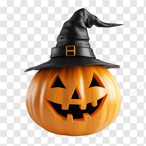 흰색 바탕에 3d 마녀 모자를 쓴 으스스한 할로윈 호박 3d 마녀 모자 으스스한 할로윈 호박 마녀 모자 Png 일러스트 및 이미지 에 대한 무료 다운로드 Pngtree