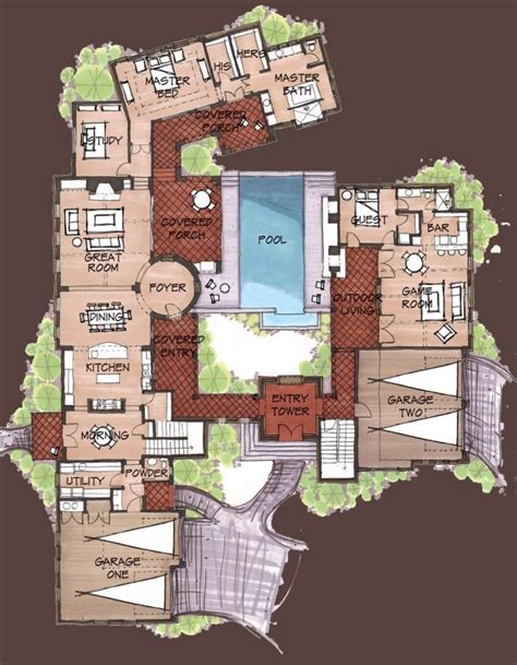 Hacienda Style House Plans With Courtyard A Look At The History And Design House Plans