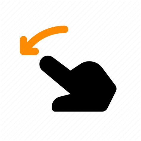 Hand One Finger Touch Gesture Slide Swipe Icon Download On Iconfinder