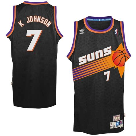 Adidas Kevin Johnson Phoenix Suns Black Hardwood Classics Swingman Jersey