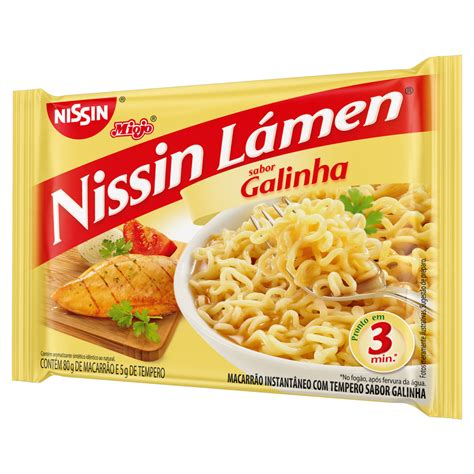 Macarrão Instantâneo Lámen Galinha Nissin Miojo Pacote 85g