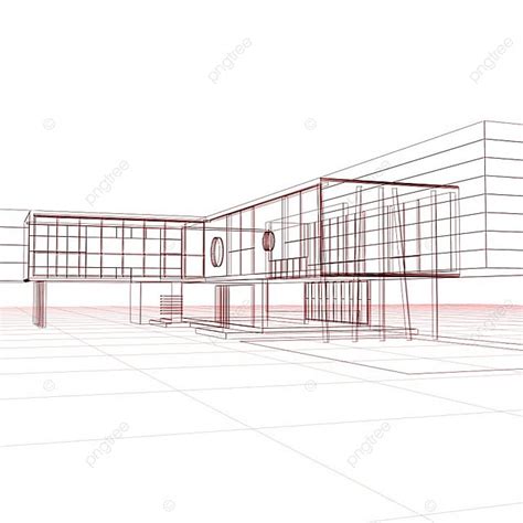 Blueprint On White 3d Rendering Blueprint On White Building Design And