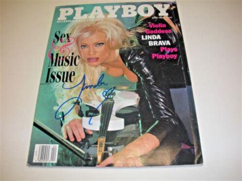 Linda Brava April 1998 Sexy Actress Wcoa Signed Playboy Magazine