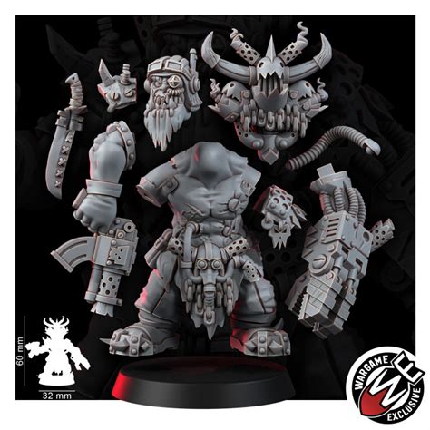 3d Printable Ork Mad Riders Nobbas By Wargame Exclusive