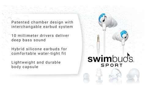 Swimbuds 100 Waterproof Sport Premium Headphones For Swimming With