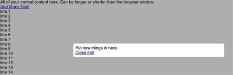 Outside The Rat Race How To Calculate Browser Height And Display An In Page Pop Up Tutorial
