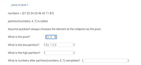 Solved Jump To Level 1numbers