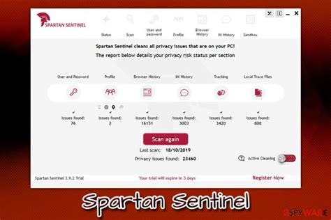 Remove Spartan Sentinel Virus Removal Guide Free Instructions